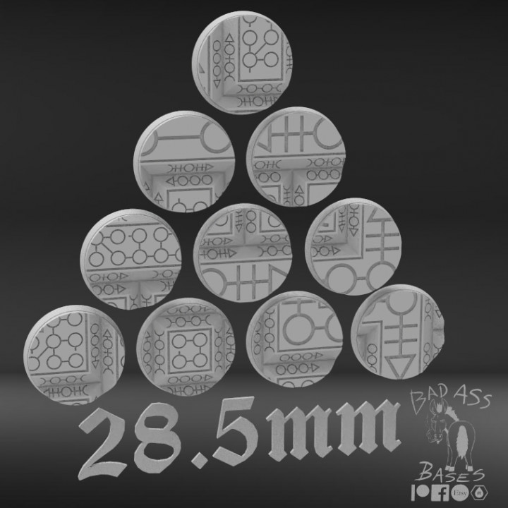 3D Printable Undead Cyborg Tomb Base Bundle by Badassbases