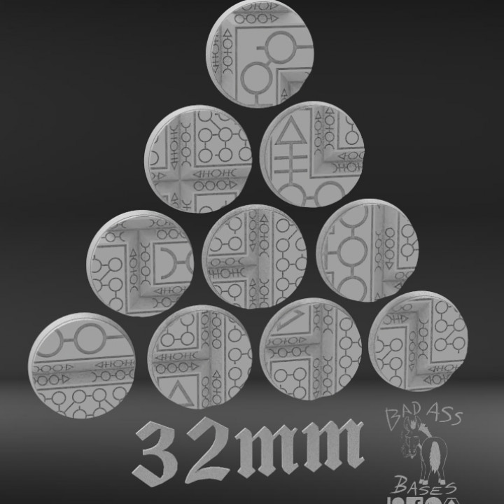 3D Printable Undead Cyborg Tomb Base Bundle by Badassbases