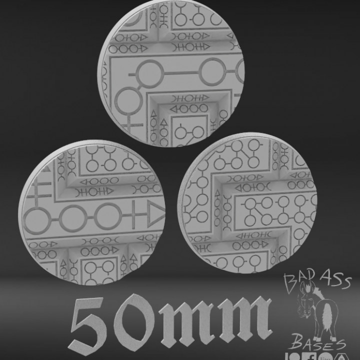 3D Printable Undead Cyborg Tomb Base Bundle by Badassbases