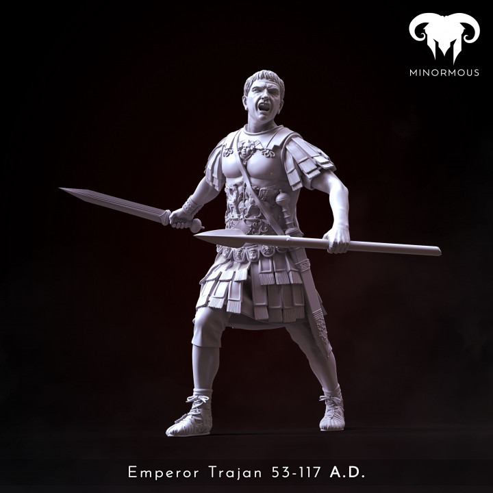3D Printable Bundle - Roman Emperor Trajan 98 to 117 AD. The Sword of ...