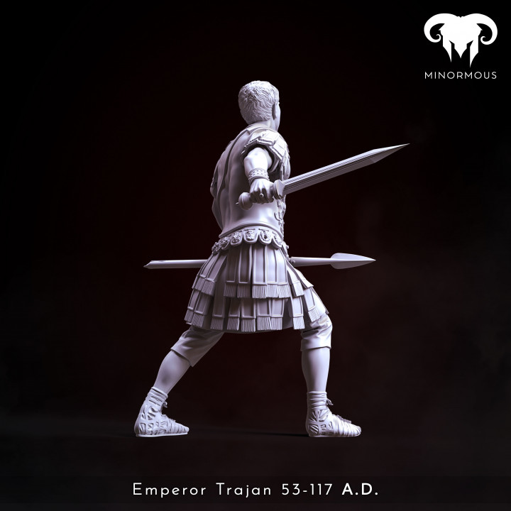 3D Printable Bundle - Roman Emperor Trajan 98 to 117 AD. The Sword of ...
