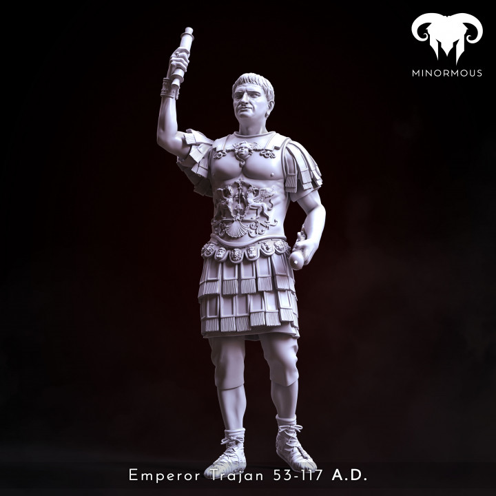 3D Printable Bundle - Roman Emperor Trajan 98 to 117 AD. From Soldier ...