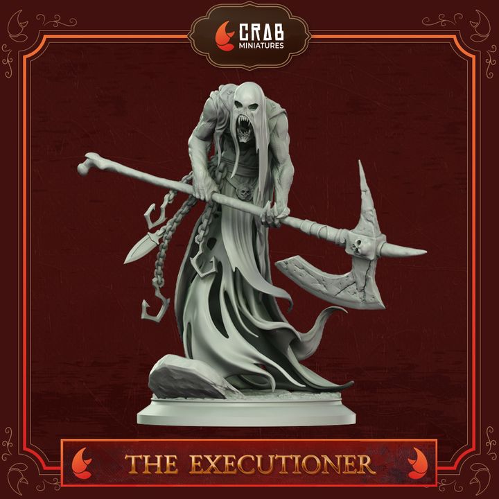 3D Printable The Executioner - 32mm & 75mm scale by Crab Miniatures
