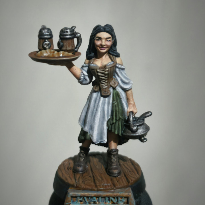 3D Print of Barmaid Evaline - Barmaid of the Poison apple pub ( Female ...