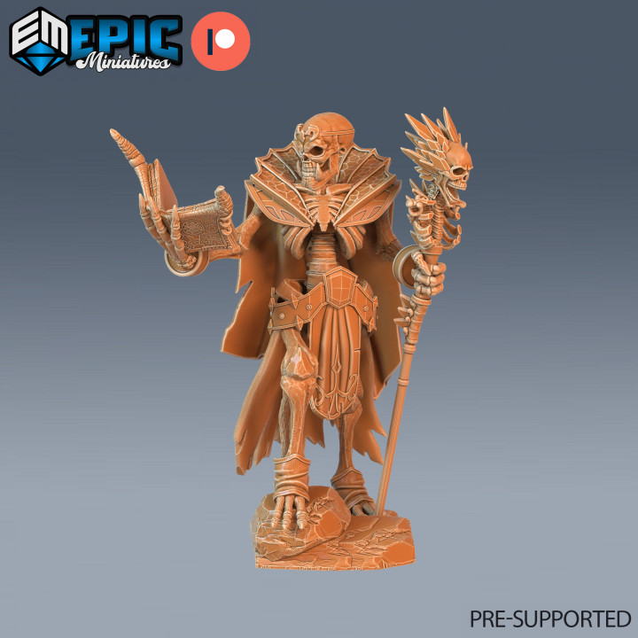 3D Printable Skeleton Orc Warrior & Warlock Set / Undead Soldier ...