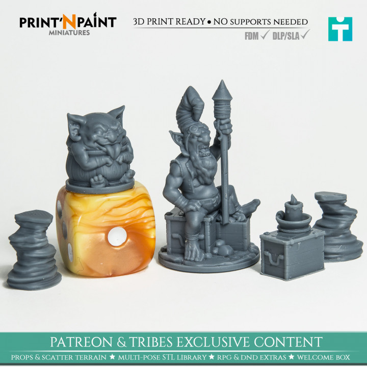 3D Printable Pyrotechnics Goblin by Leonardo Escovar