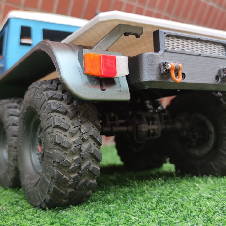3D Printable Crawler Bog 406 TRX6 Flatbed for Crew Cab - 1/10 RC body ...