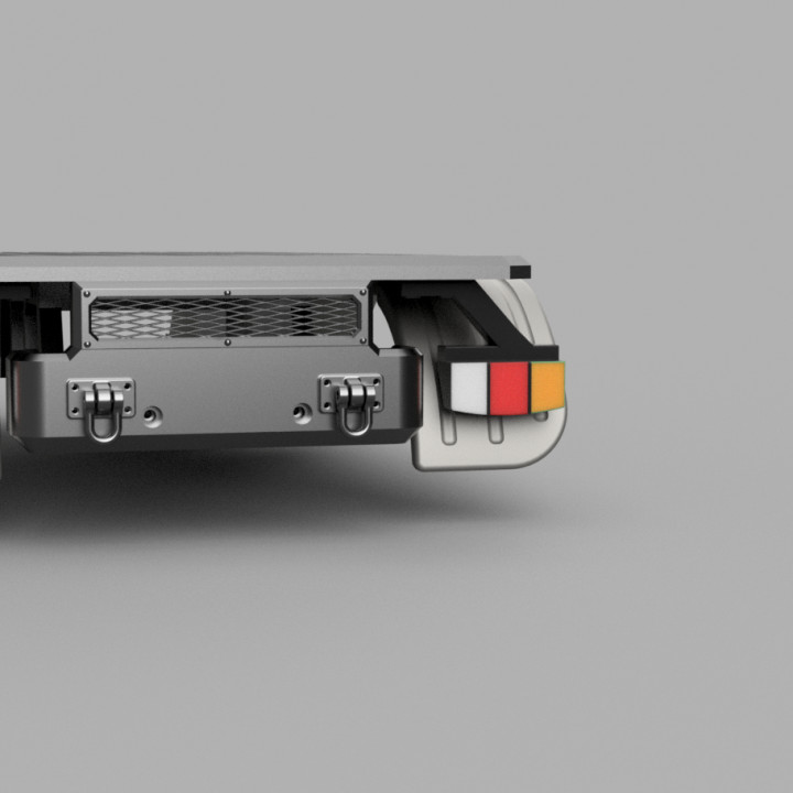 3D Printable Crawler Bog 406 TRX6 Flatbed for Single Cab- 1/10 RC body ...