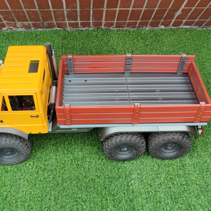 3D Printable Crawler Bog 406 TRX6 Flatbed for Single Cab- 1/10 RC body ...