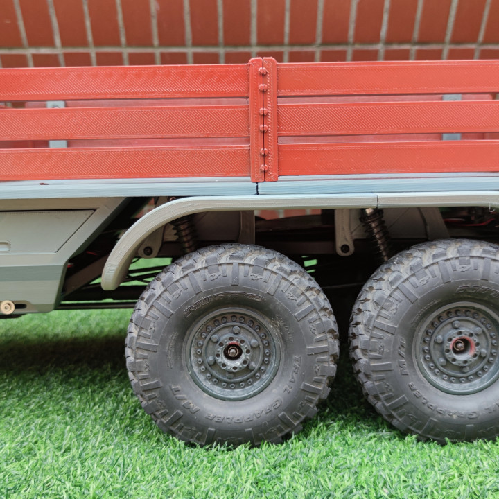 3D Printable Crawler Bog 406 TRX6 Flatbed for Single Cab- 1/10 RC body ...