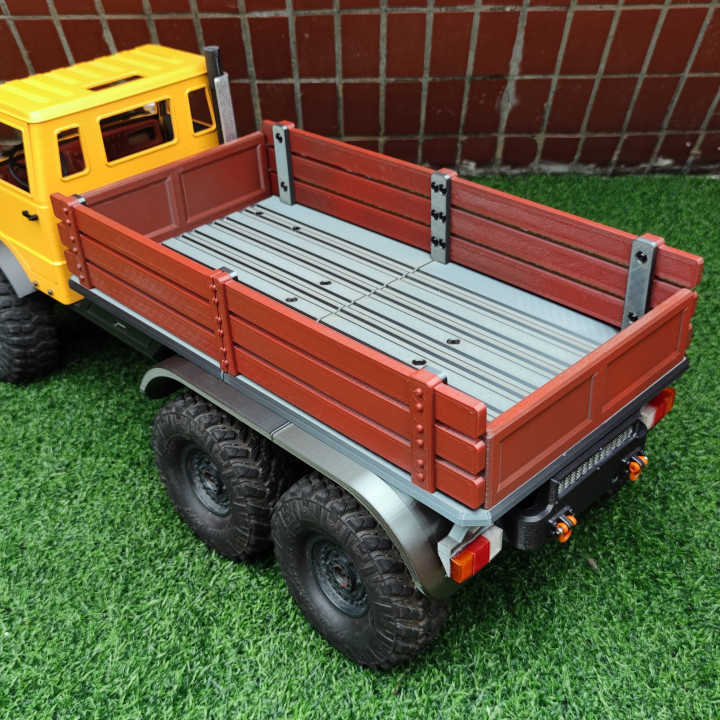 3D Printable Crawler Bog 406 TRX6 Flatbed for Single Cab- 1/10 RC body ...