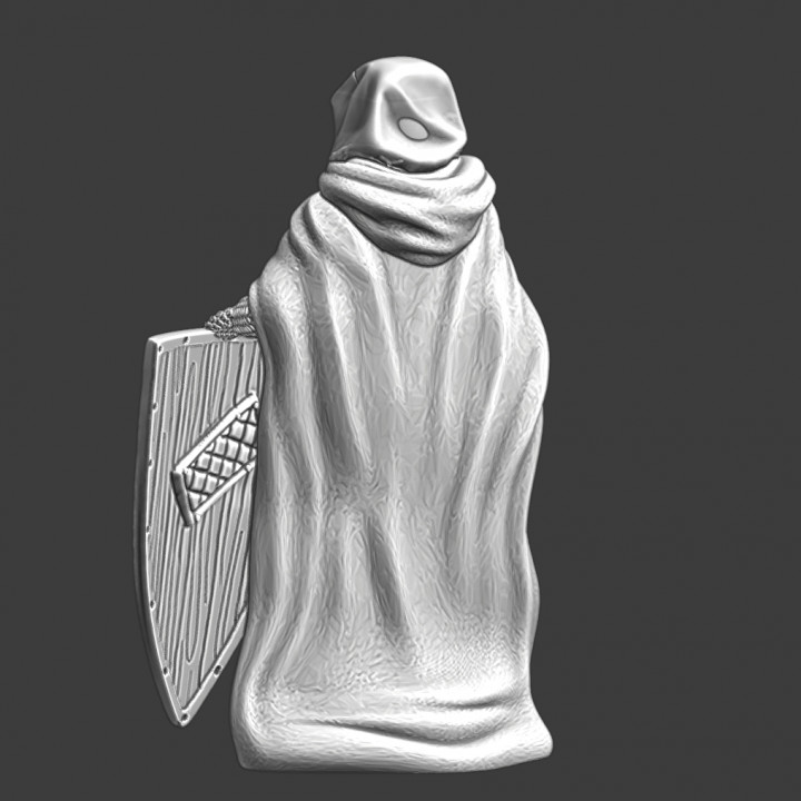 3D Printable Medieval leper knight with mace - Order of Lazarus by ...
