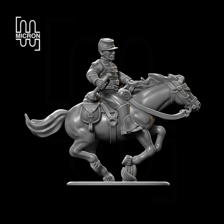 3D Printable American Civil War Cavalry by Micron Miniatures