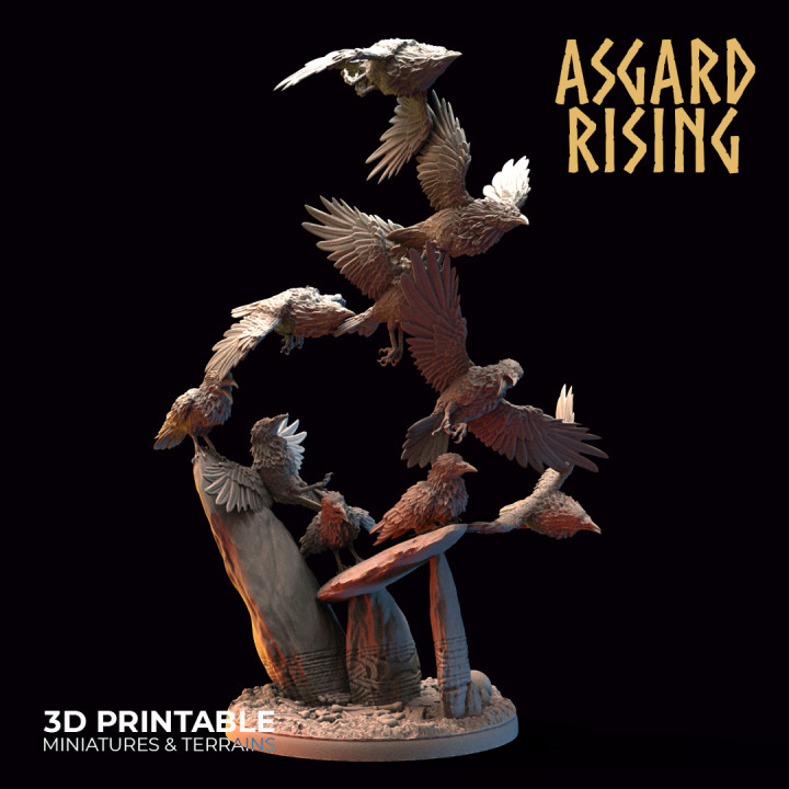 3D Printable Swarms of the Black Ravens /EasyToPrint/ /Prs-supported ...