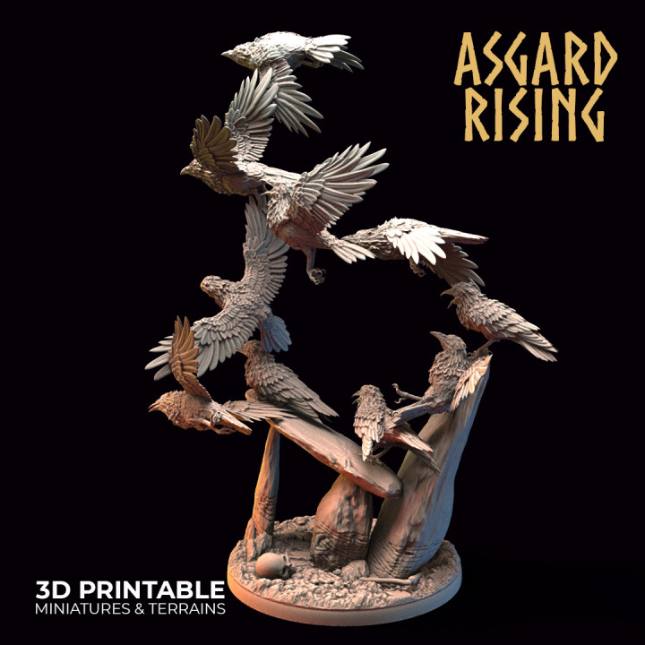 3D Printable Swarms of the Black Ravens /EasyToPrint/ /Prs-supported ...