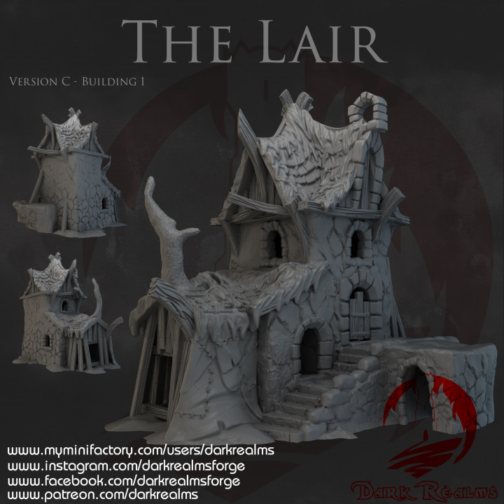 3D Printable Dark Realms - The Lair by Dark Realms Forge