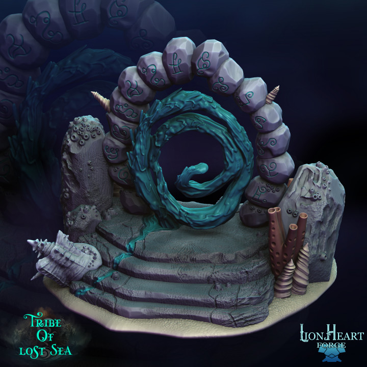 3D Printable Water portal by Lion Heart Forge