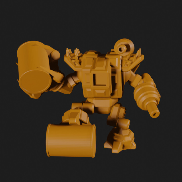 3D Printable Khan of Zucchini (Mecha) by Donya Quick