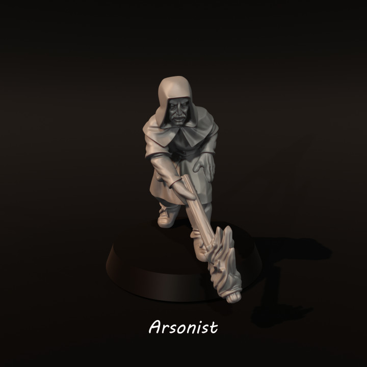 3D Printable Arsonist by Medbury Miniatures