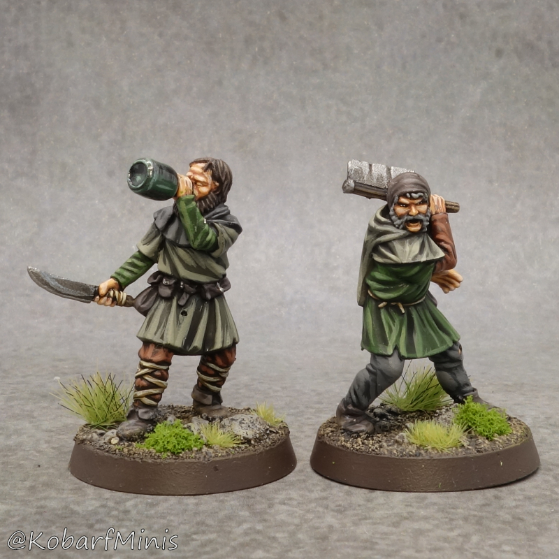 3D Printable Bandits With Knives by Medbury Miniatures