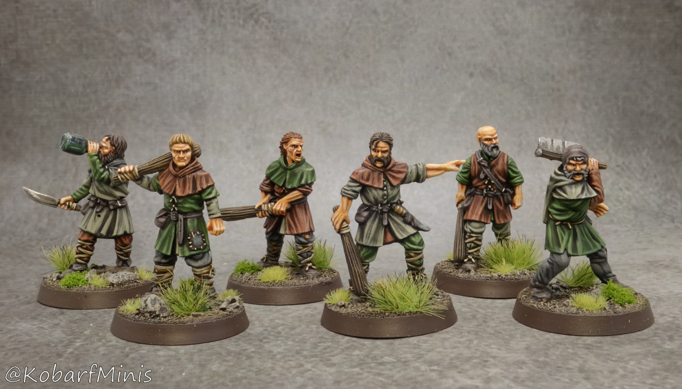 3D Printable Bandits With Knives by Medbury Miniatures