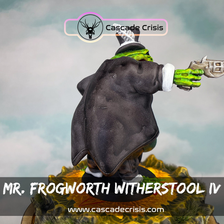 3D Printable Mr. Frogworth Witherstool IV - Frogfolk Gunslinger (28mm ...