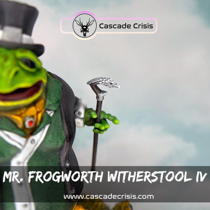 3D Printable Mr. Frogworth Witherstool IV - Frogfolk Gunslinger (28mm ...
