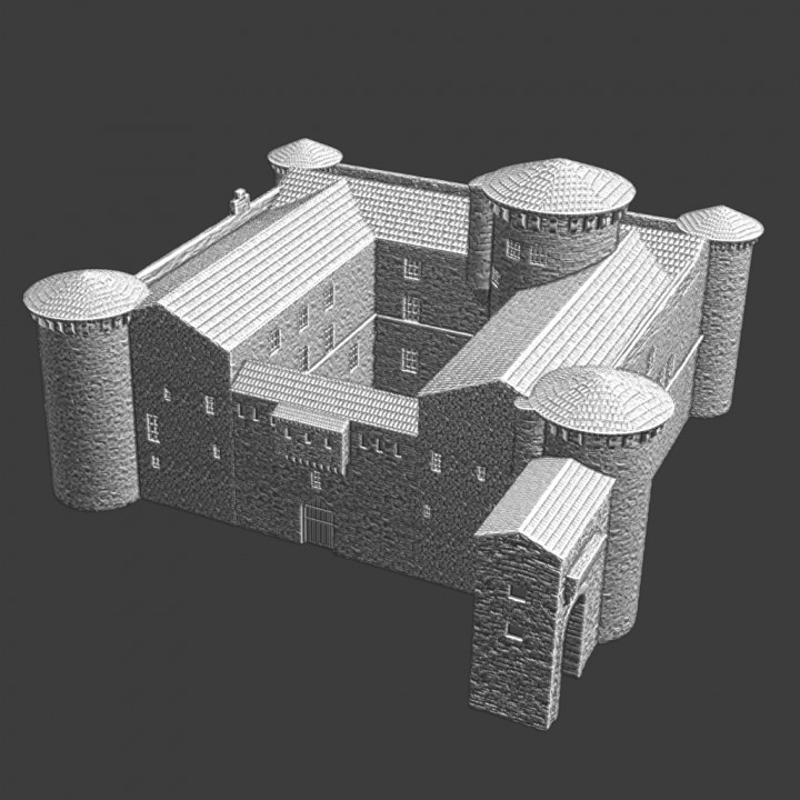 3D Printable Medieval Monastery/Castle model by Northern Crusades ...