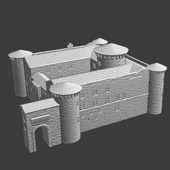 3D Printable Medieval Monastery/Castle model by Northern Crusades ...