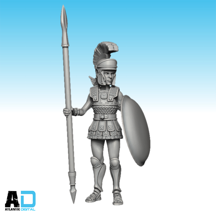 3D Printable Female Hoplites by Wargames Atlantic