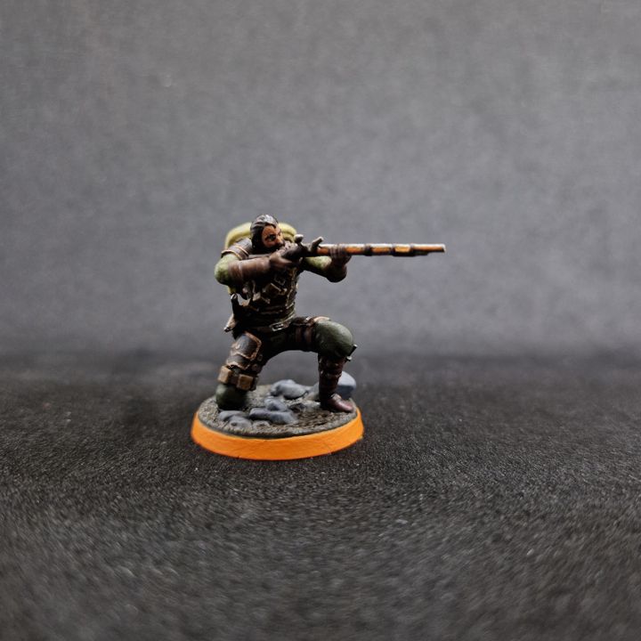 3D Print of Coleman Mossbleed - Human Fighter Sniper by Tuohte