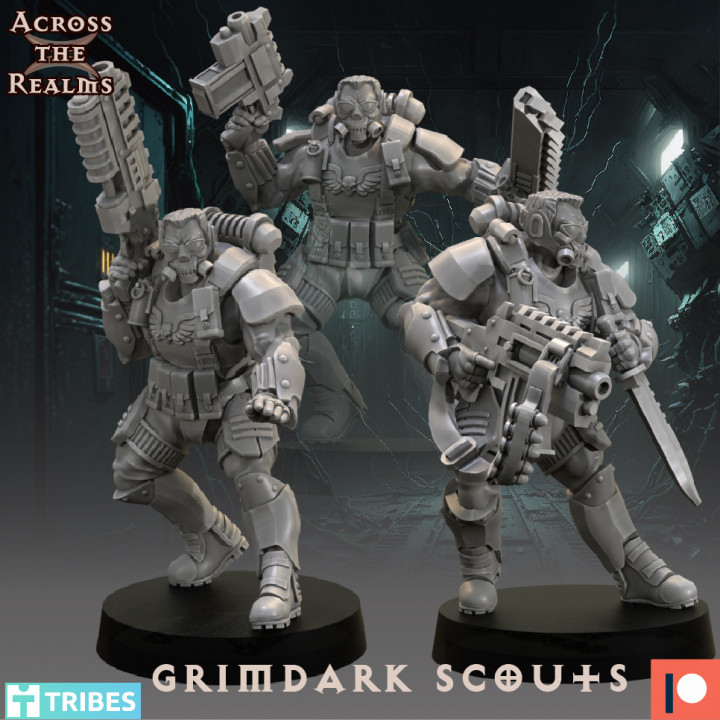 3D Printable Grimdark Scouts by Across the Realms