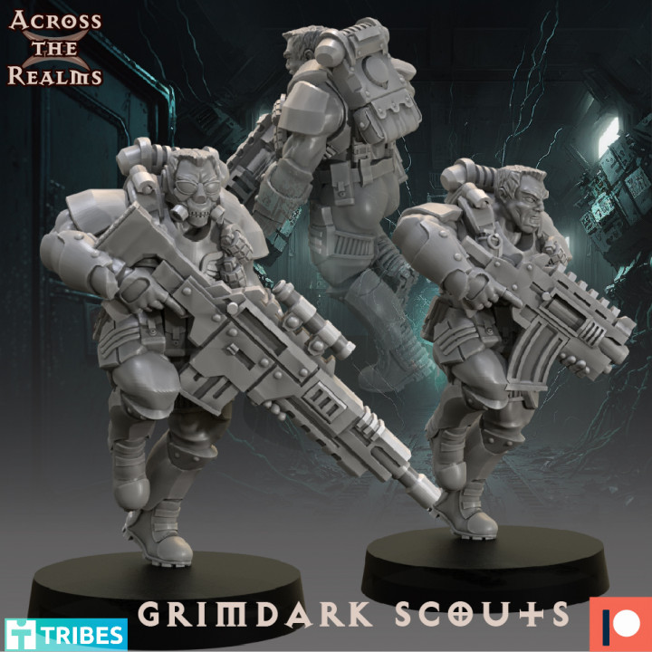 3D Printable Grimdark Scouts by Across the Realms