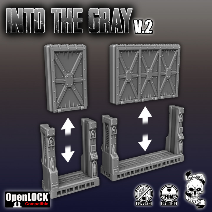 3D Printable Into The Gray V.2 by Forbidden Prints