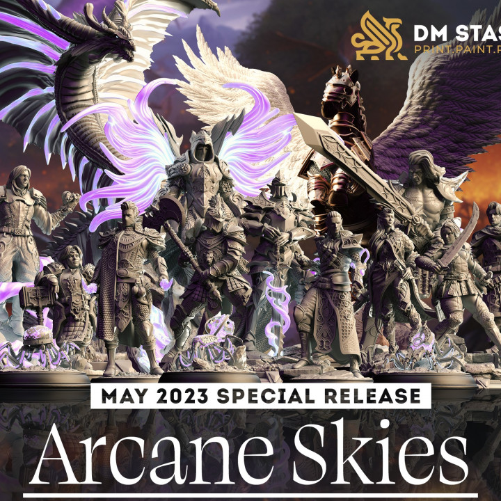 3D Printable Arcane Skies (DM Stash May '23 Bundle) by DM Stash