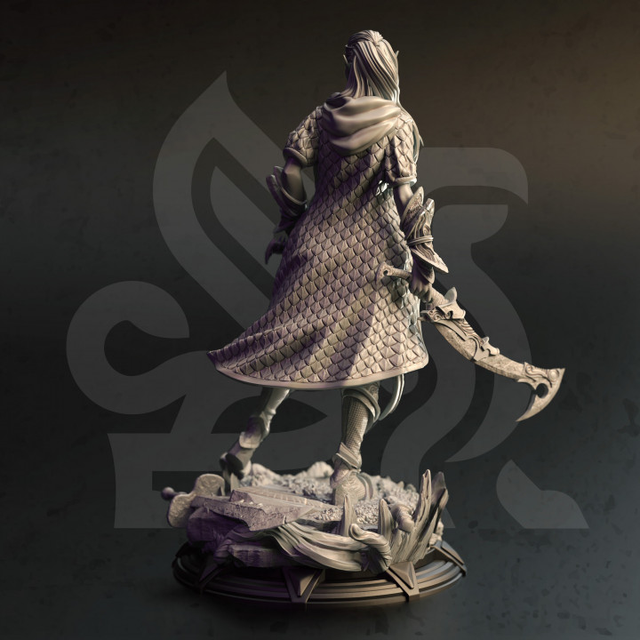 3D Printable Female High Elf Spellblade - Rylena by DM Stash