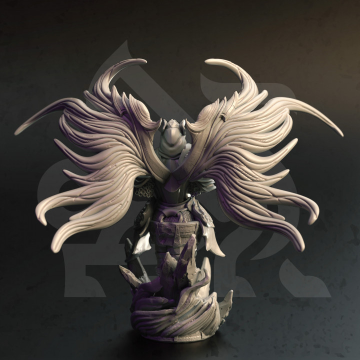3D Printable BUST Ascended Angelic Paladin - Zyril by DM Stash