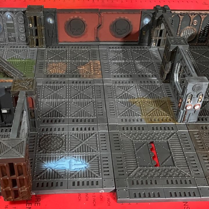 3D Print of Gothic Navy Spaceship - A boarding action terrain by Magnavox