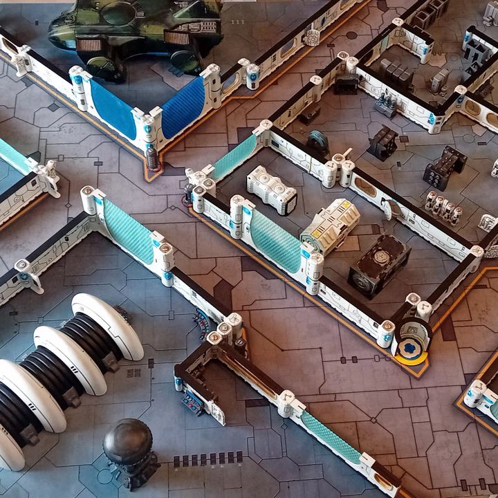 3D Print of Greater Good Spaceship- A boarding action terrain by Tititau