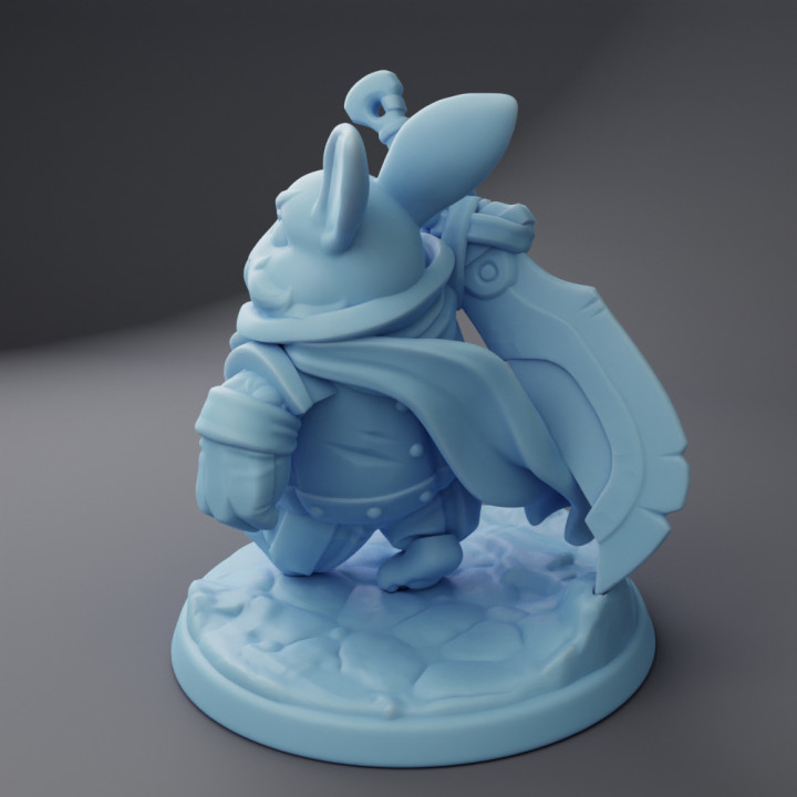 3D Printable Beastfolk Warrior (plus variants) by Twin Goddess Miniatures