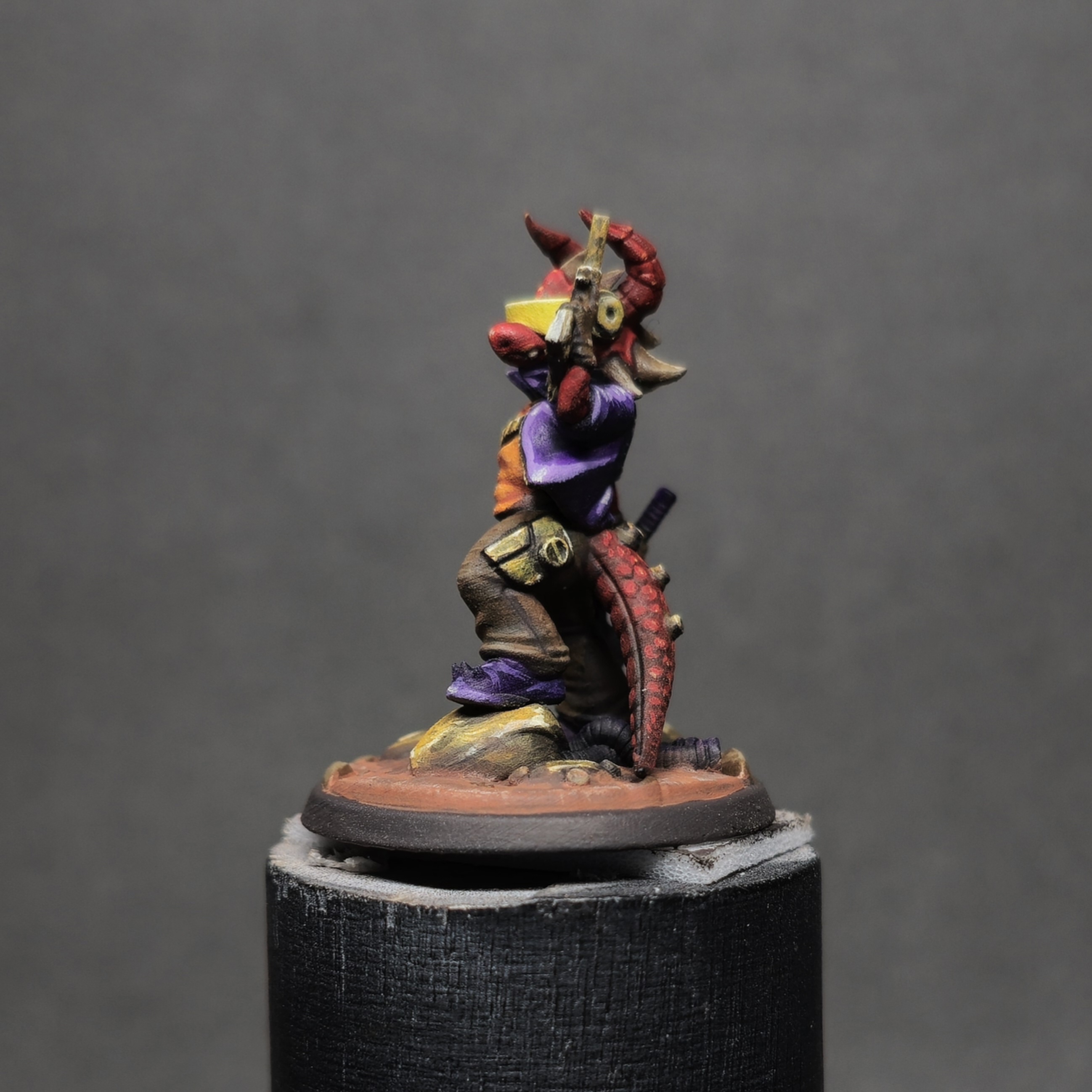 3D Printable Cyberpunk Kobold by Twin Goddess Miniatures