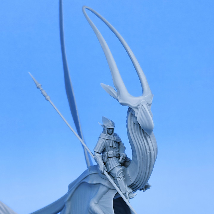 3D Printable Void Pteradactyl and Rider - Kalan, Ait Alexon Air Cavalry ...