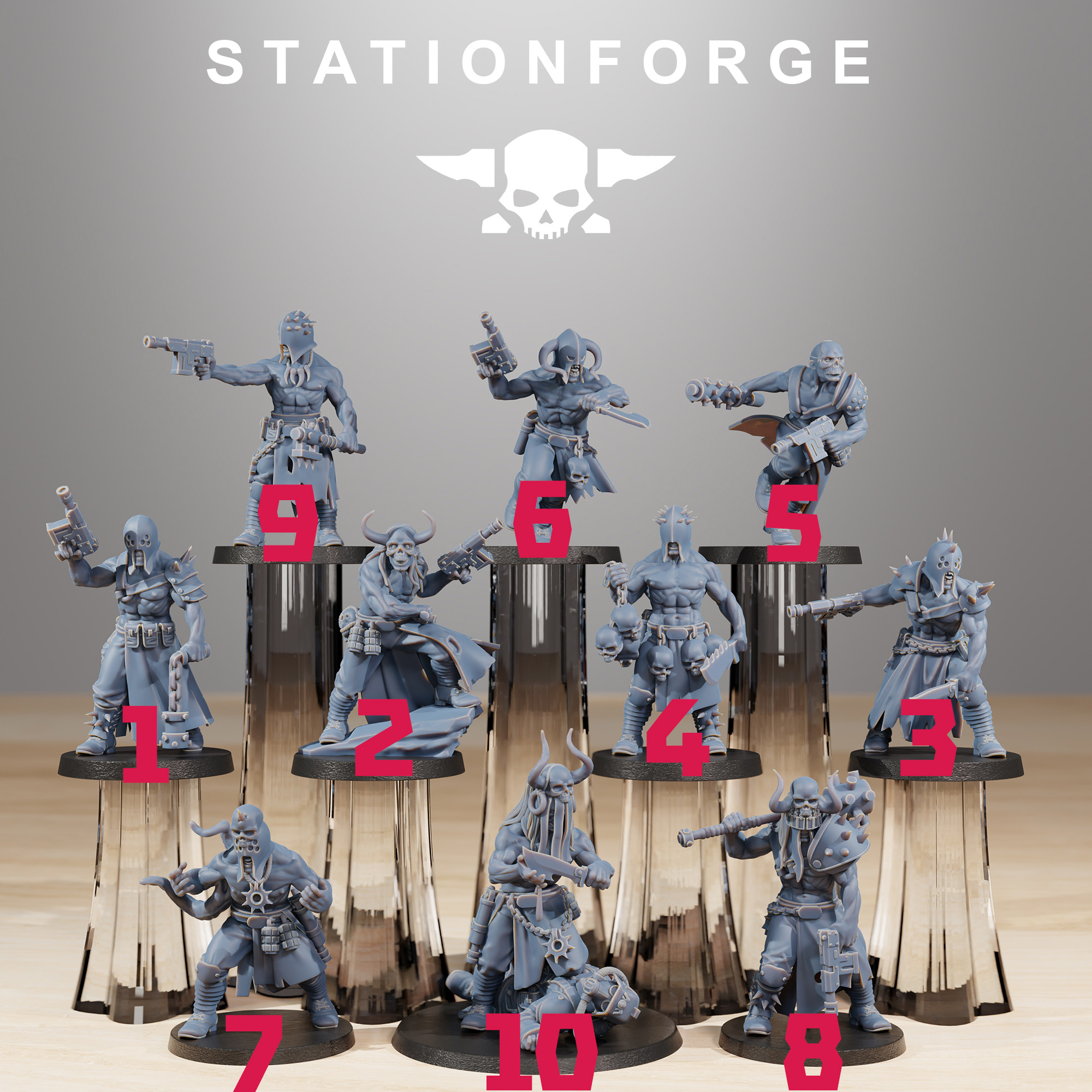3D Printable Corrupted Guard Sectarians by Station Forge