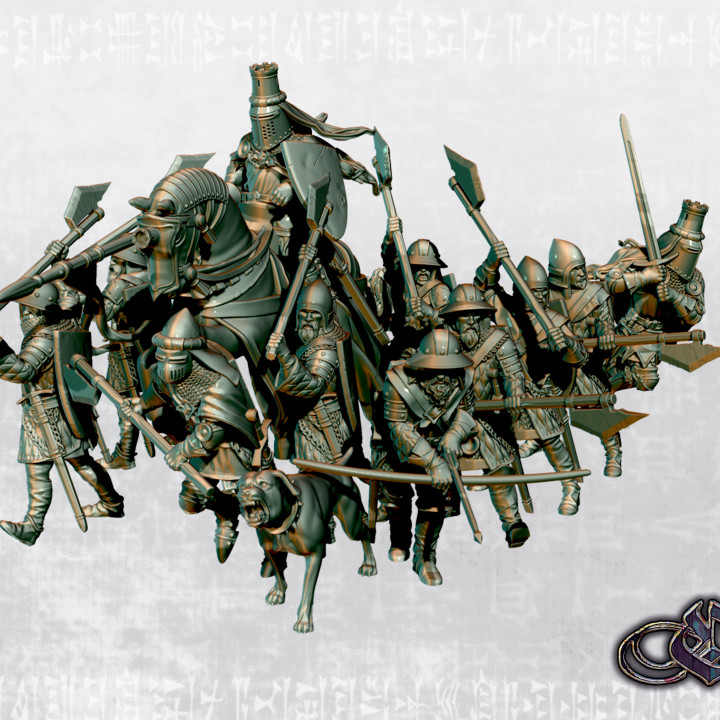 3D Printable Navarresse Retinue Set by Ezipion Digital Store