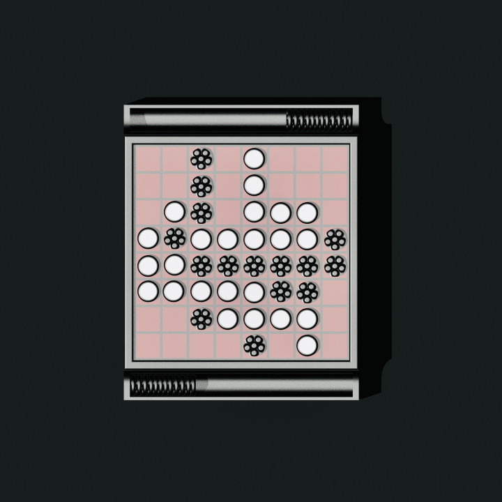 3D Printable Reversi - Board Game by Lazy Bear