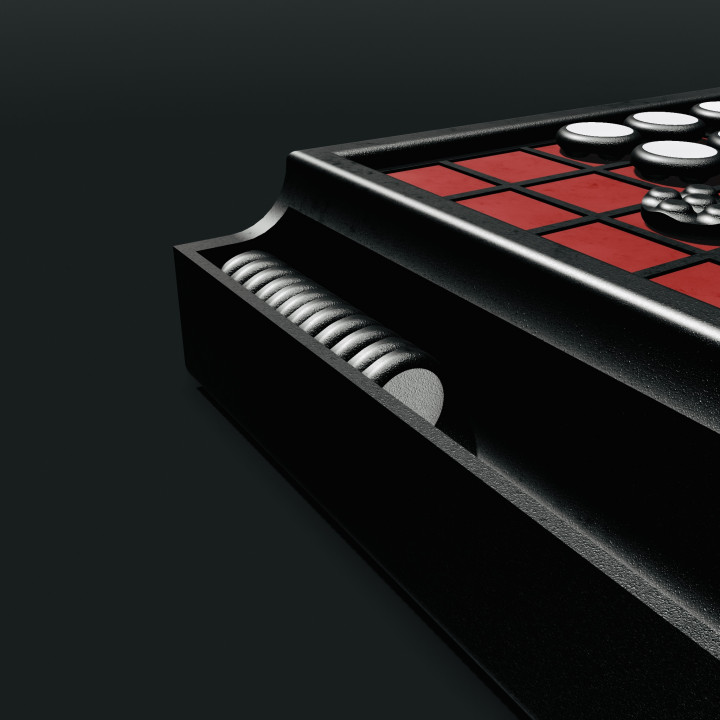 3D Printable Reversi - Board Game by Lazy Bear