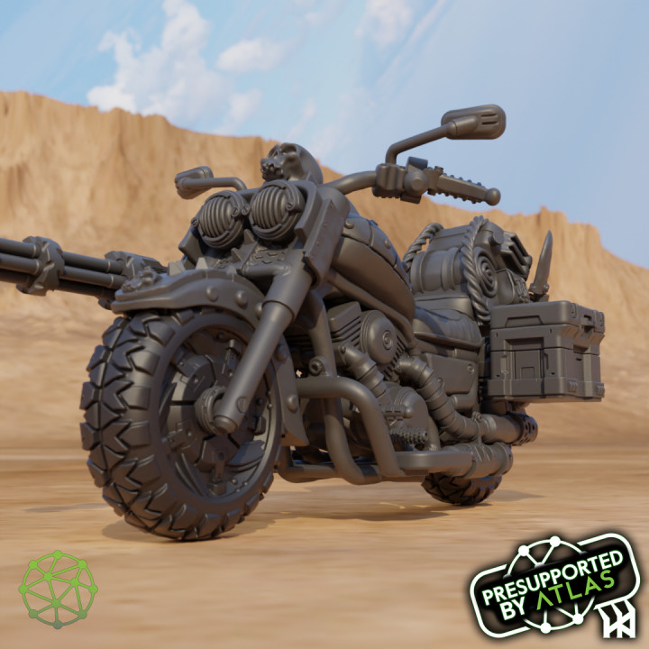 3D Printable Wasteland War Machines - Bike by Atlas 3DSS