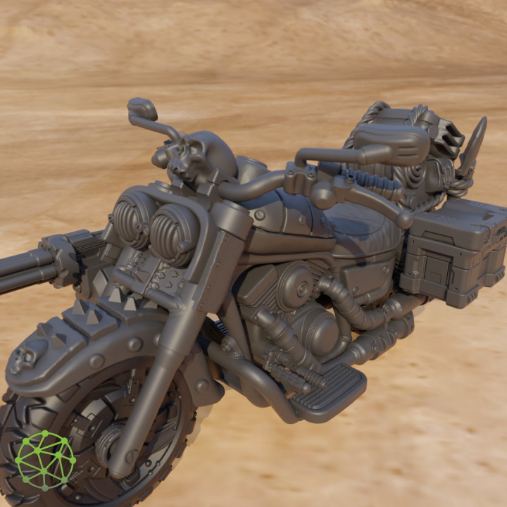 3D Printable Wasteland War Machines - Bike by Atlas 3DSS