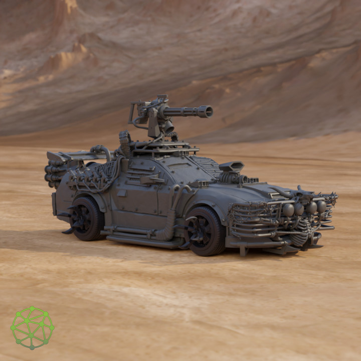 3D Printable Wasteland War Machines - Car by Atlas 3DSS