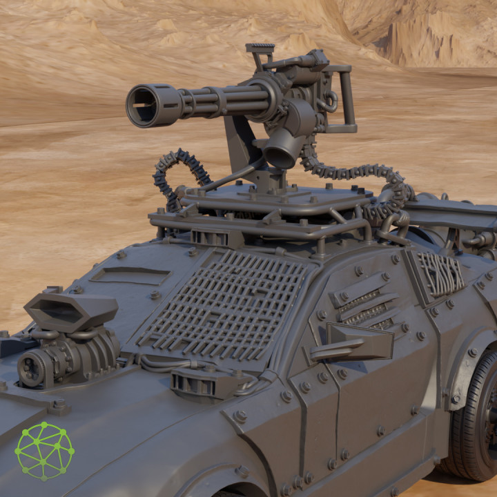 3D Printable Wasteland War Machines - Car by Atlas 3DSS